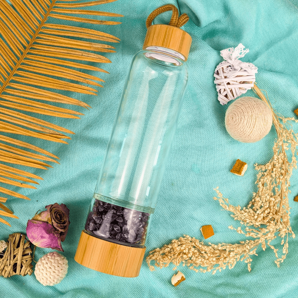 Amethyst Crystal Water Bottle - Zen Collection