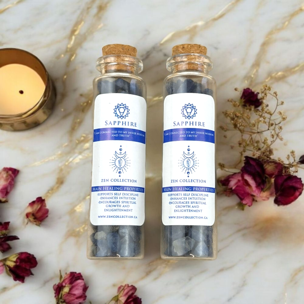 Sapphire Crystal Bottles - Zen Collection